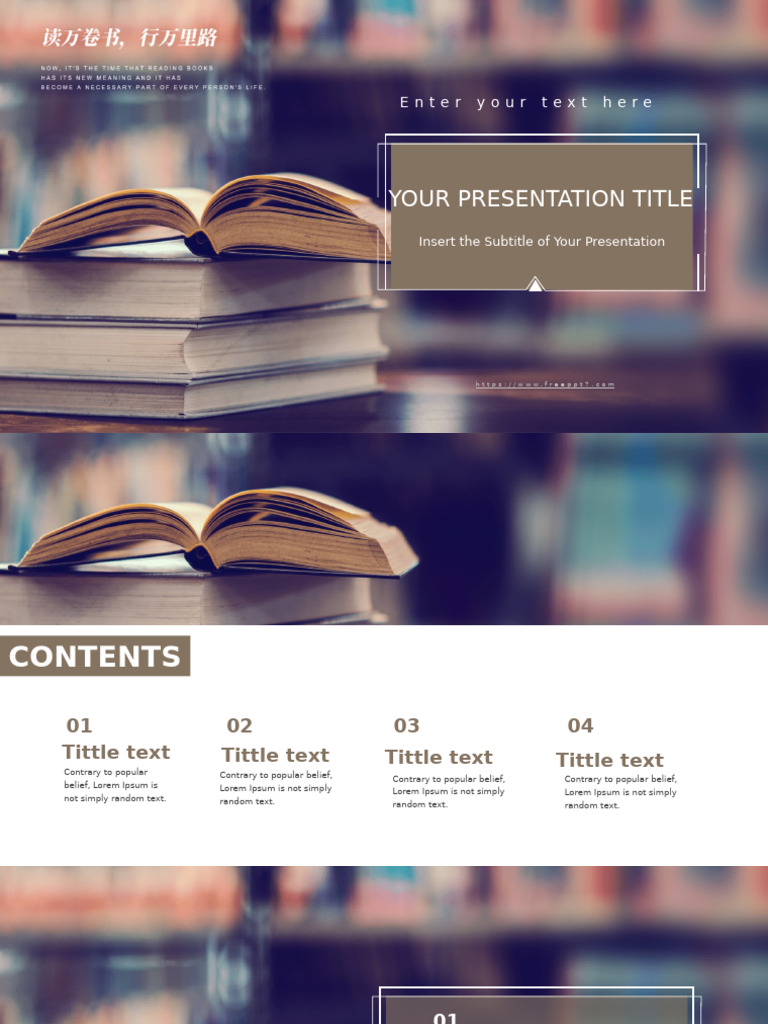Book Sharing PowerPoint Templates | PDF