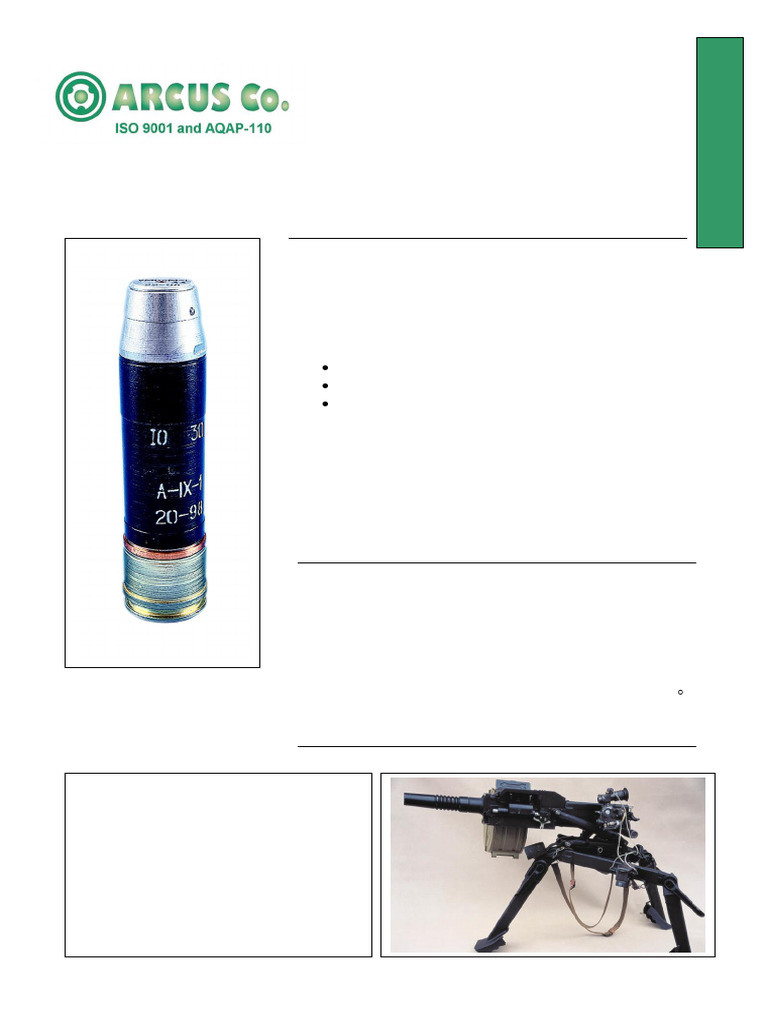 Arcus VOG 17 Technical Specs | PDF