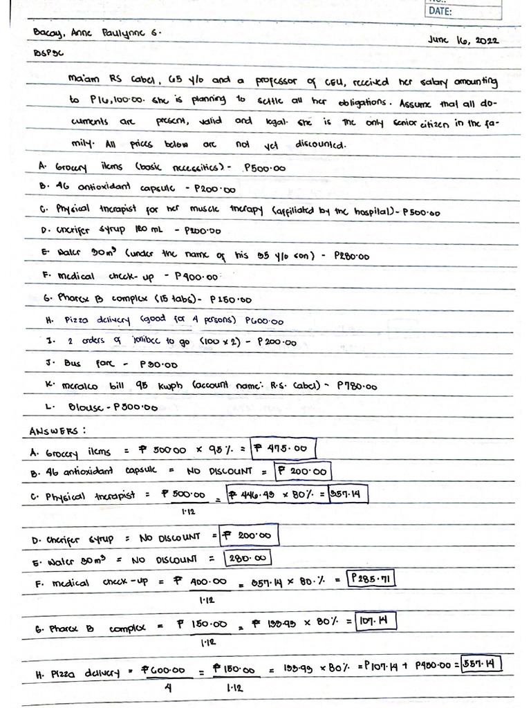 BSP3C - M4 Formative Task 1 - Bacay | PDF
