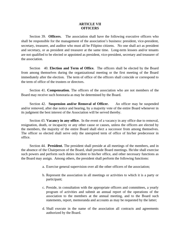 Article Vii | PDF