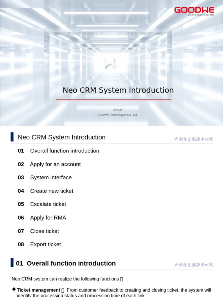 NEOCRM System Introduction SOP-V5 | PDF