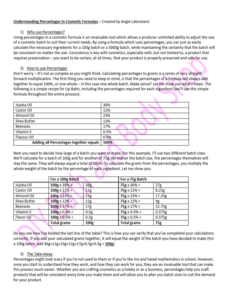 How To Use Percentages 2 | PDF