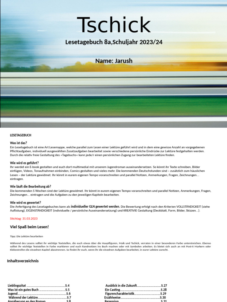 Tschick | PDF