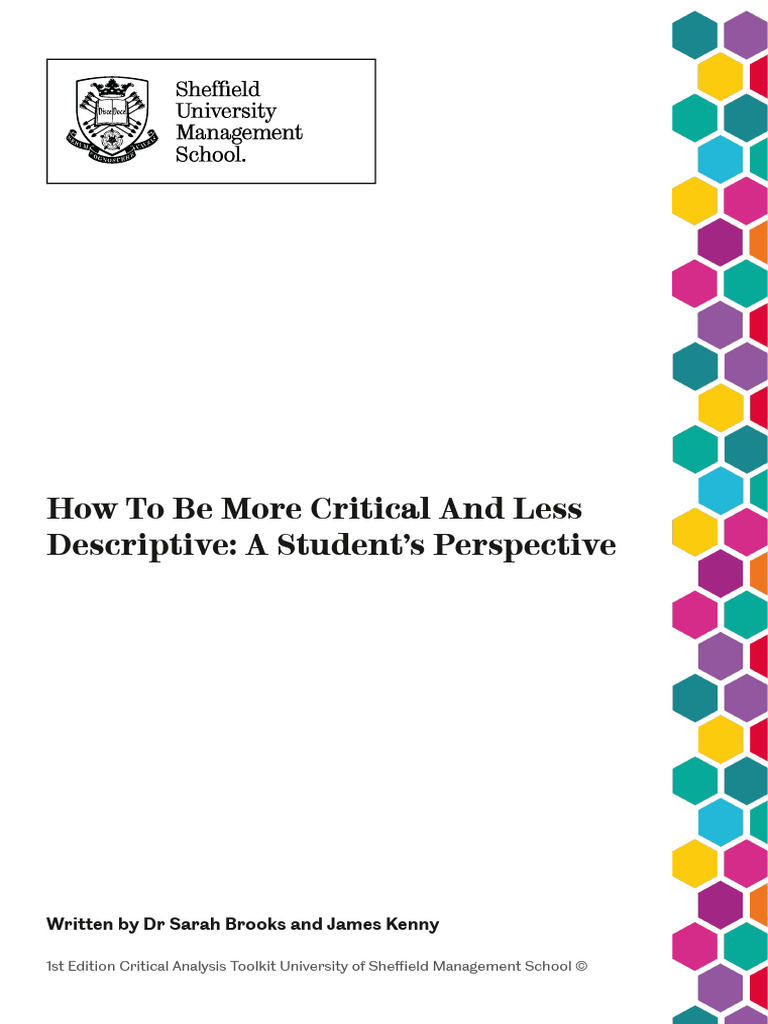 Critical Analysis Toolkit | PDF Critical Analysis Toolkit | PDF