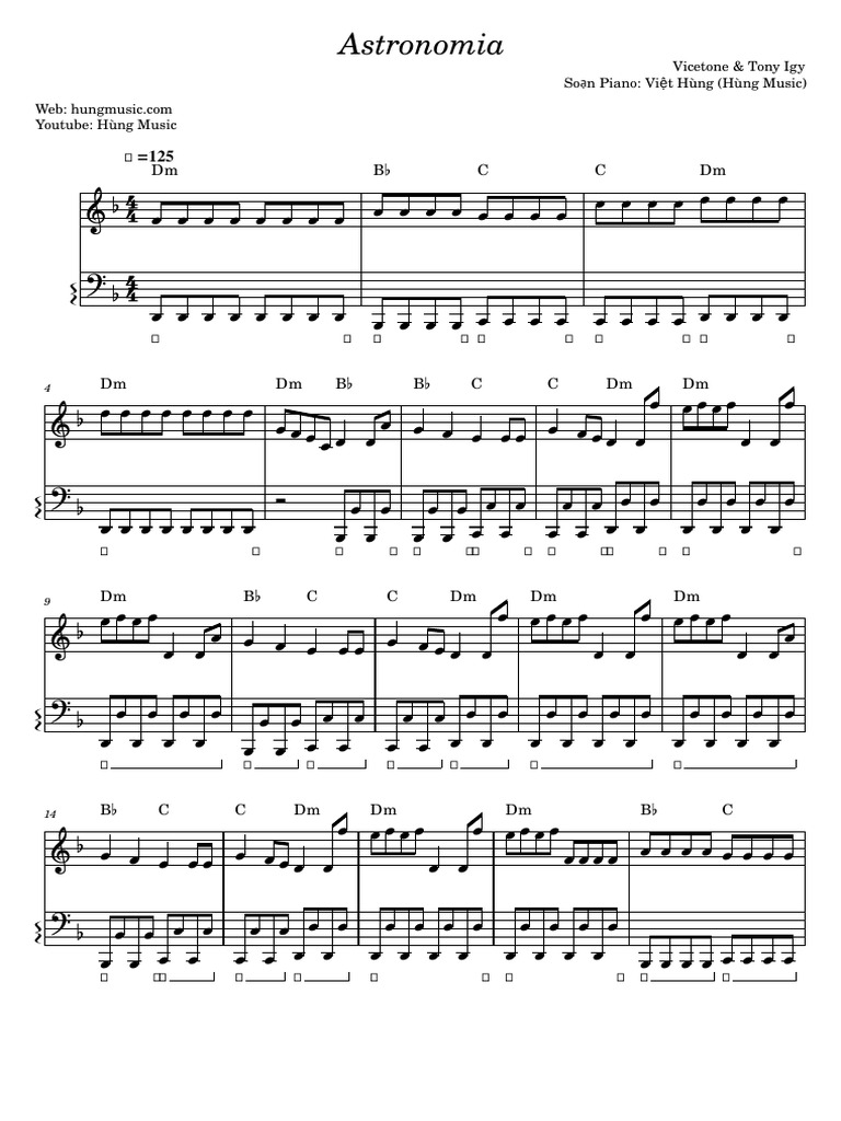 Astronomia Sheet Piano | PDF