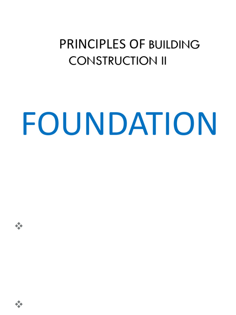 Foundations | PDF