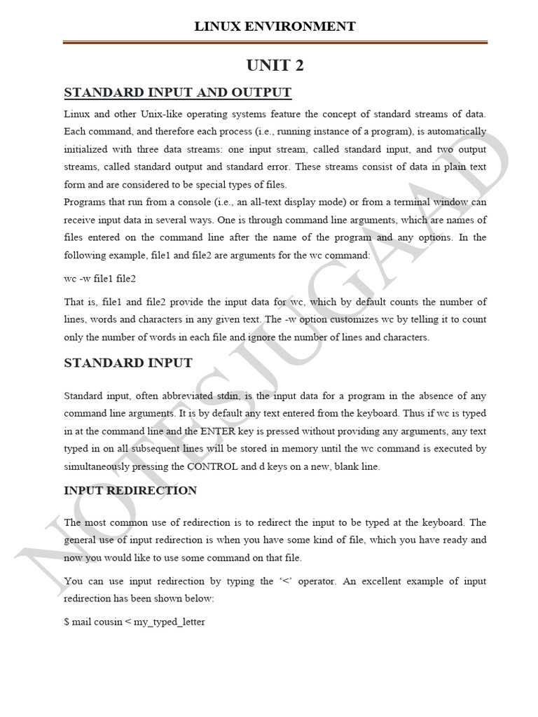 Linux Unit2 | PDF