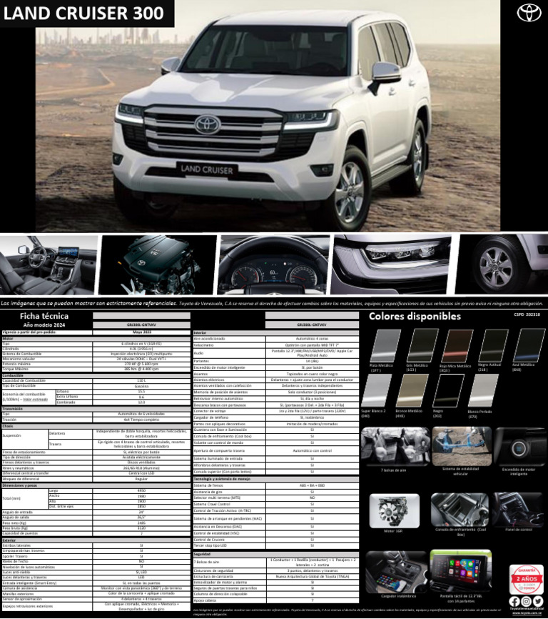 Spec Sheet-LC300 1GR MY-2024 v2 | PDF