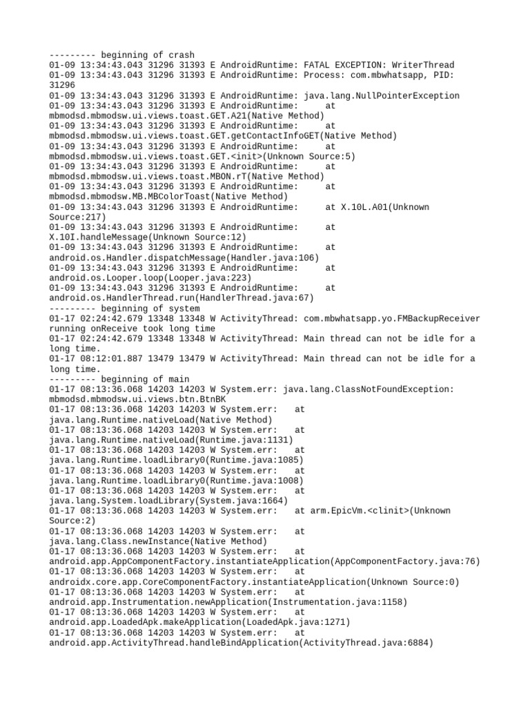 Logcat | PDF
