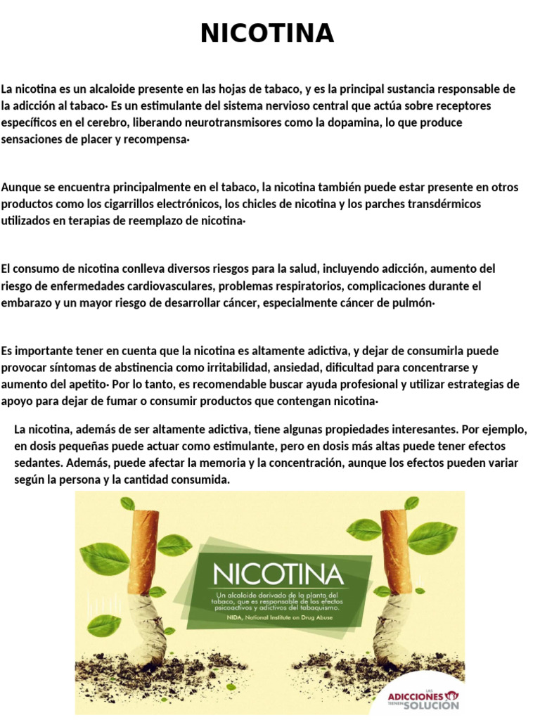 Nicotin A | PDF