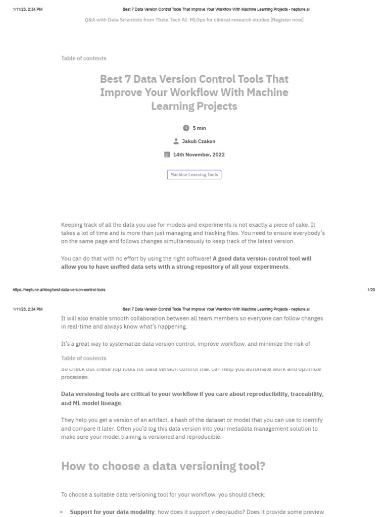 9.4.2 Best 7 Data Version Control Tools That Improve Your Workflow With ...