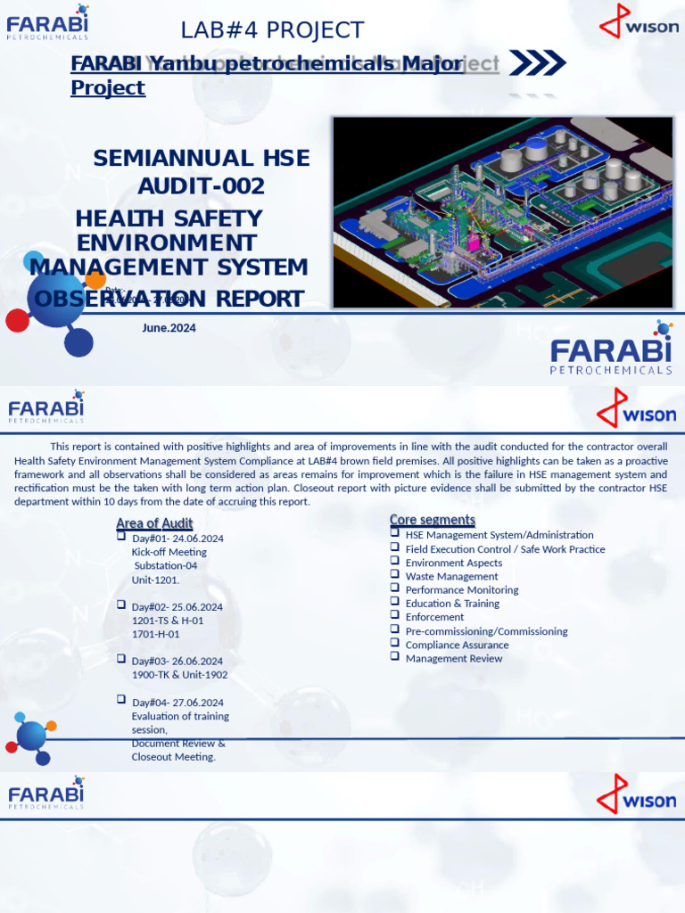 MP HSE Department LAB#4 Semiannual Audit 002 (HSEMS) June.2024 | PDF