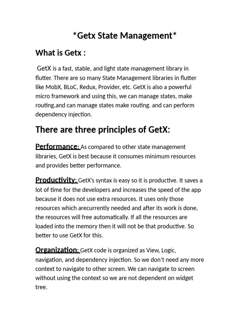 Getx Documentation | PDF