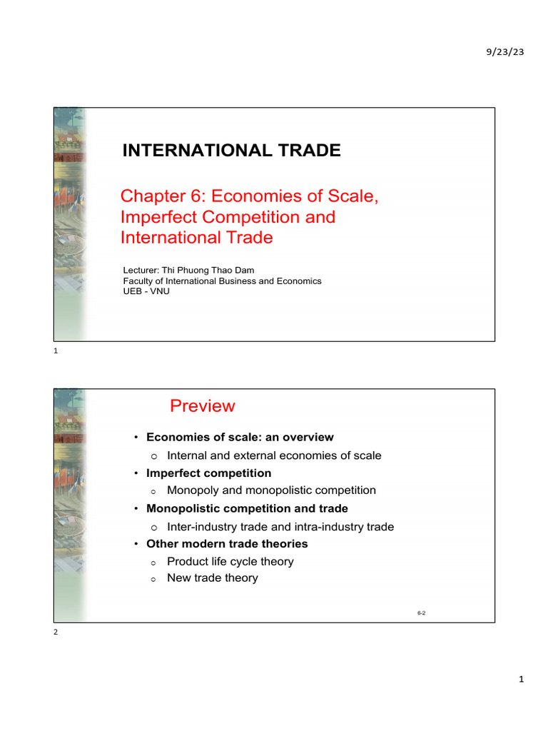 Chapter 6. Economics of Scale | PDF