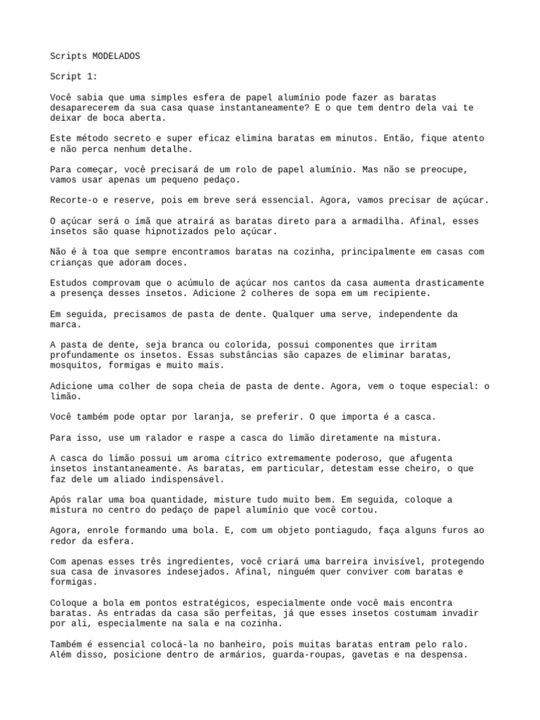 Scripts MODELADOS | PDF