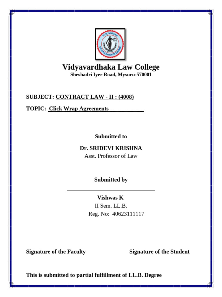 Contract Law - Ii | PDF