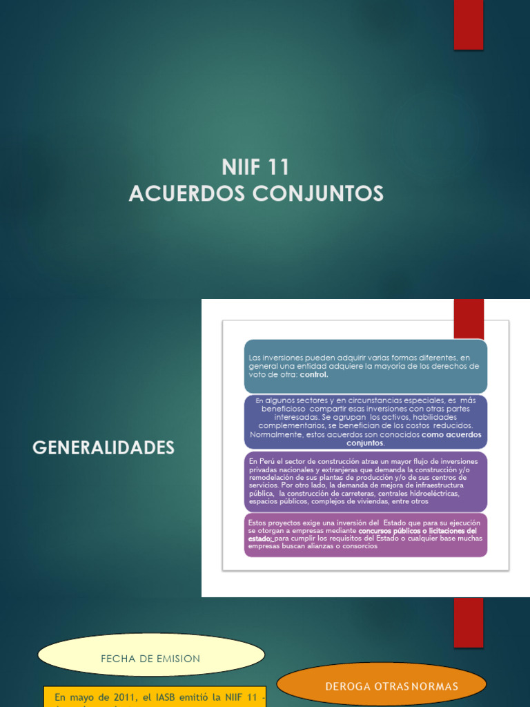 Niif 11 | PDF | normas internacionales de INFORMACION FINANCIERA | Negocios