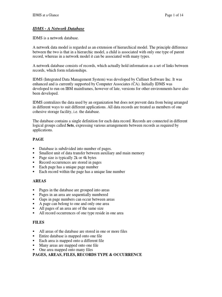 Idms Simplified | PDF | Databases | Computer File