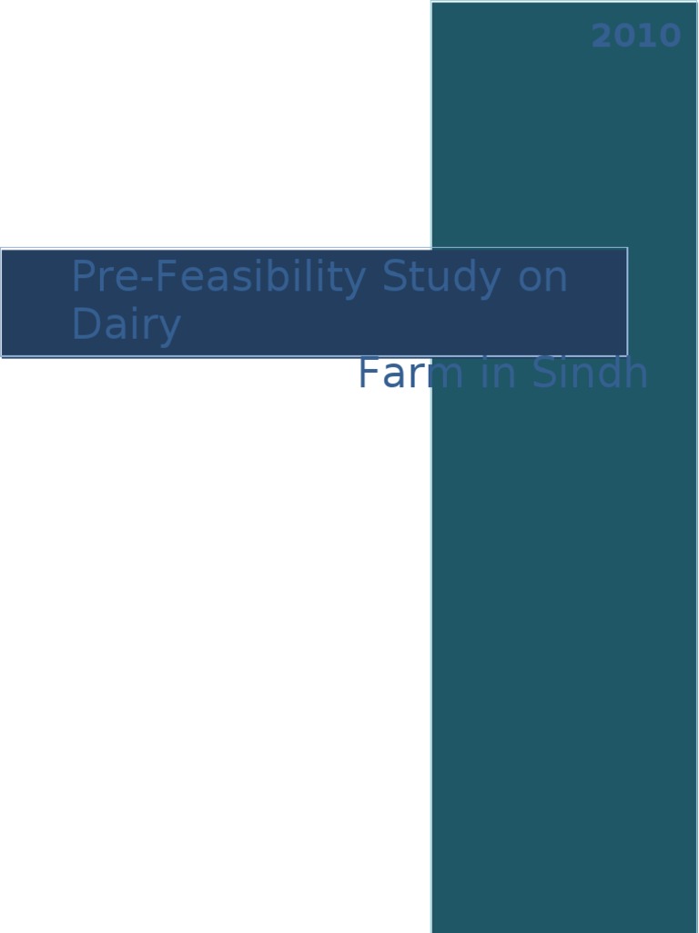 Project Feasibility Report On Dairy Farming | PDF | Dairy Cattle | Calf
