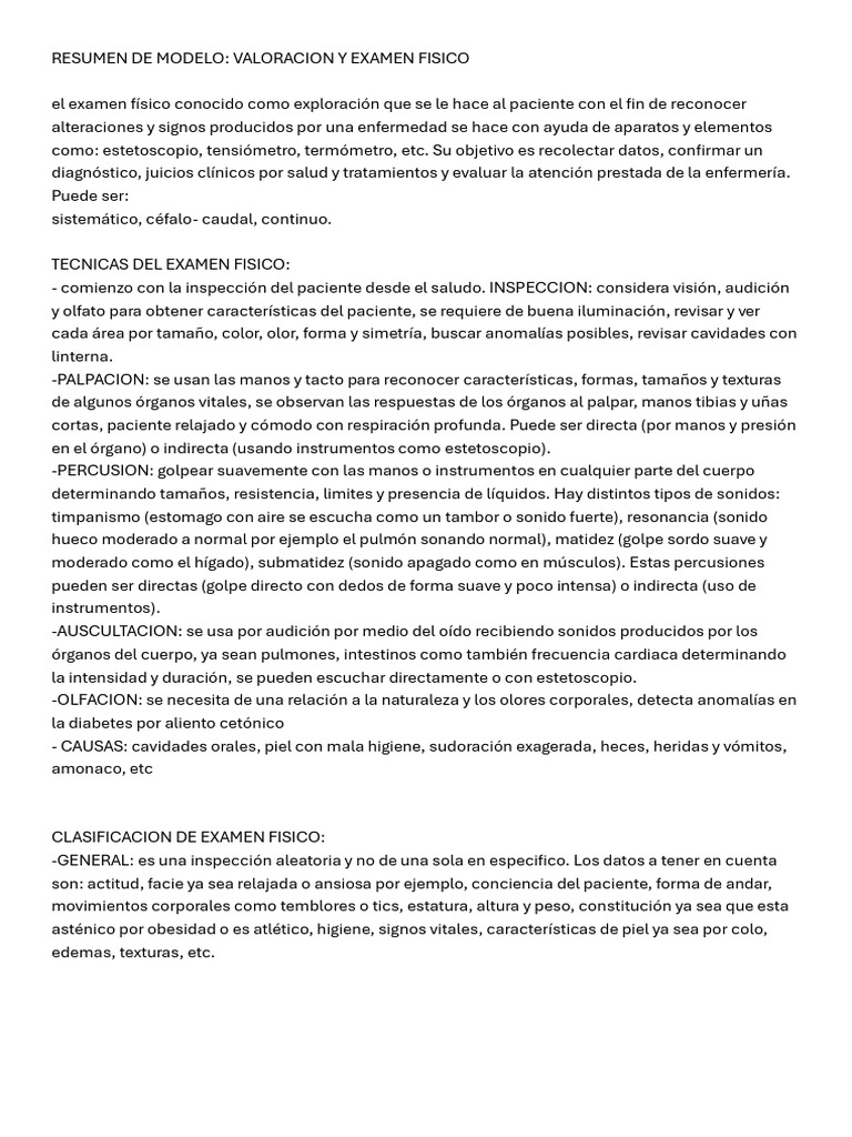 Resumen de Modelo Valoracion | PDF