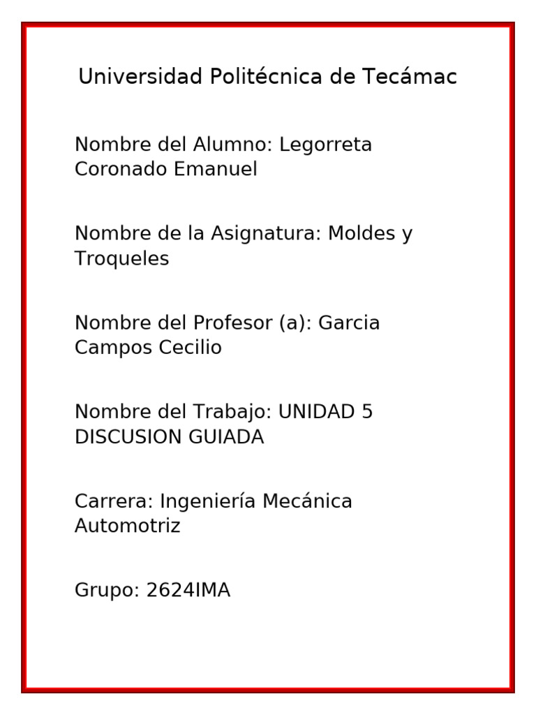 UNIDAD 5 EDI DISCUSION GUIADA | PDF