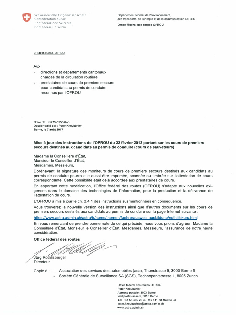 Instructions Cours de Premiers Secours | PDF