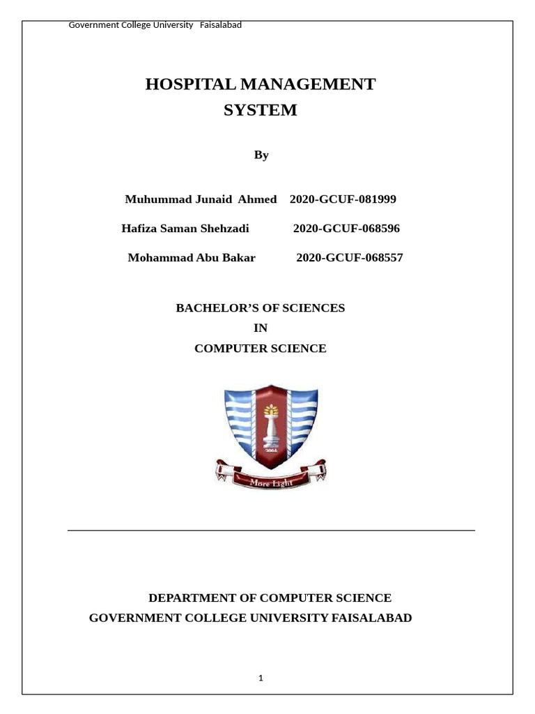Hospital Mangement | PDF