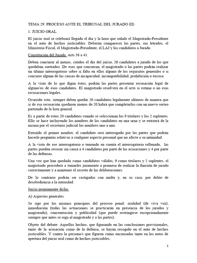 Tema 29 | PDF | Sentencia (ley) | Política