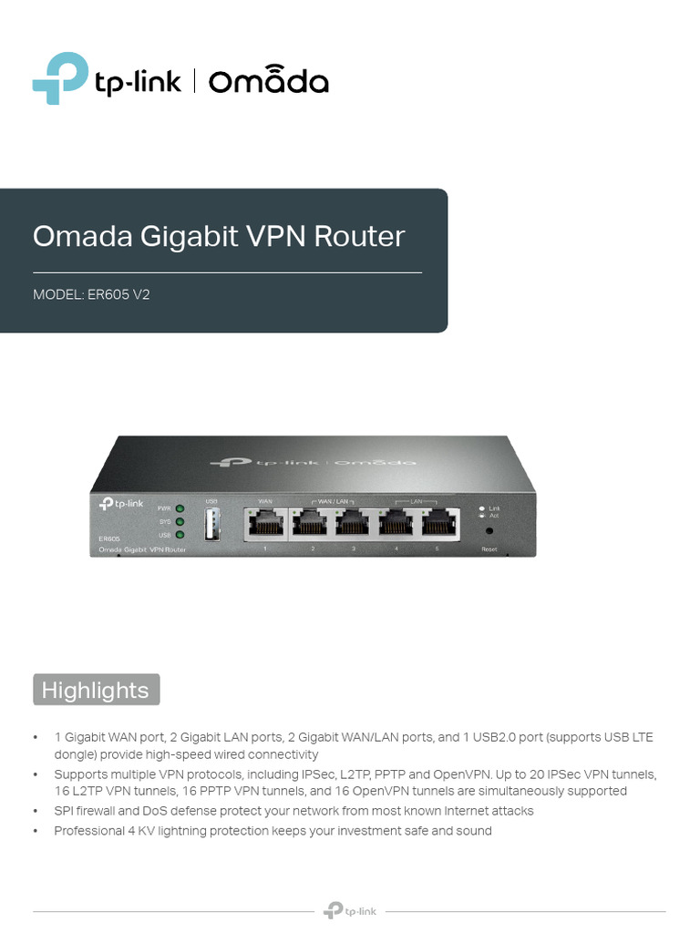 ER605 (UN) 2.0 Datasheet | PDF