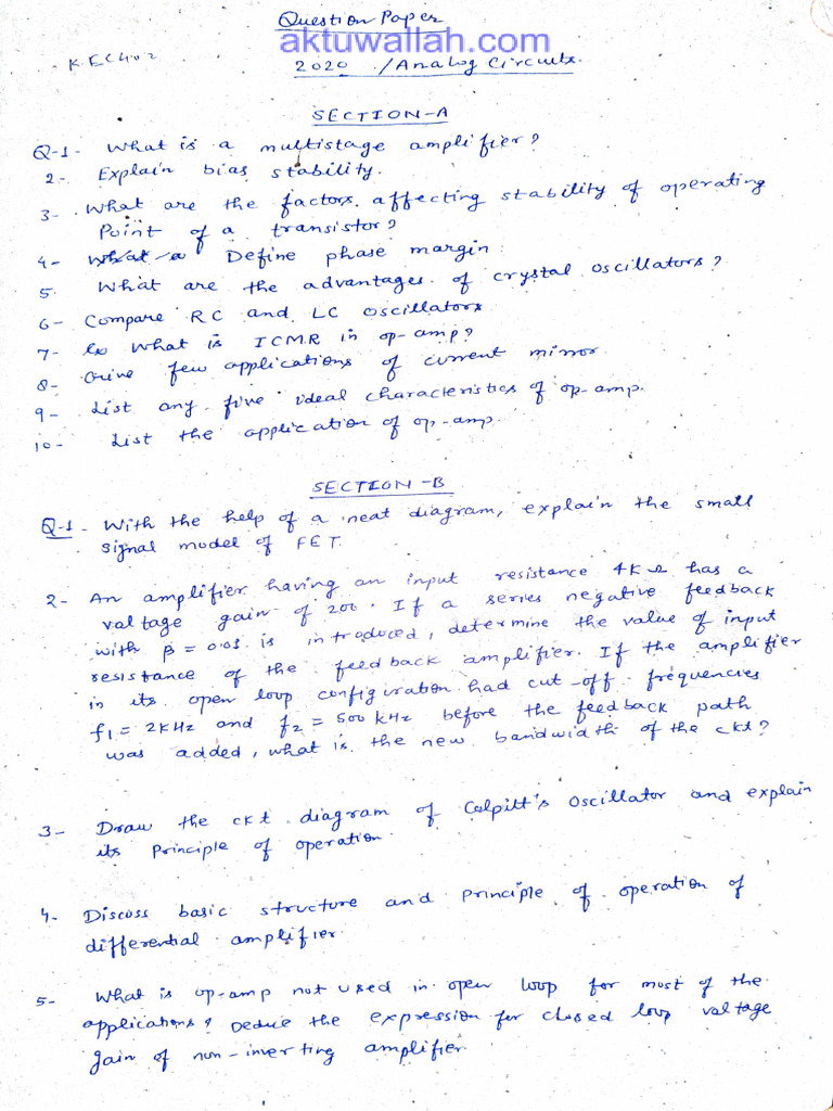 Analog Notes Watermark 1 Pdf