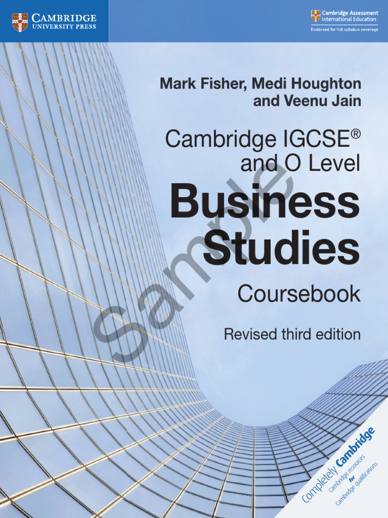 Igcse-Ol Business Studies CB Sample - Digital | PDF