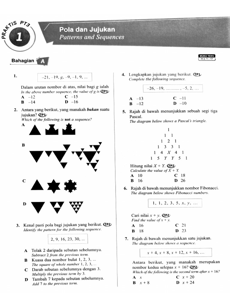 Maths - f2 - Chap1, 2,3,4 - Rev | PDF