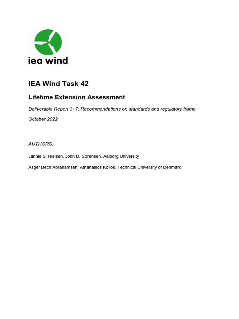 Task 42 Report D37 - RecommendationStandardsRegulatoryFrame v3 | PDF