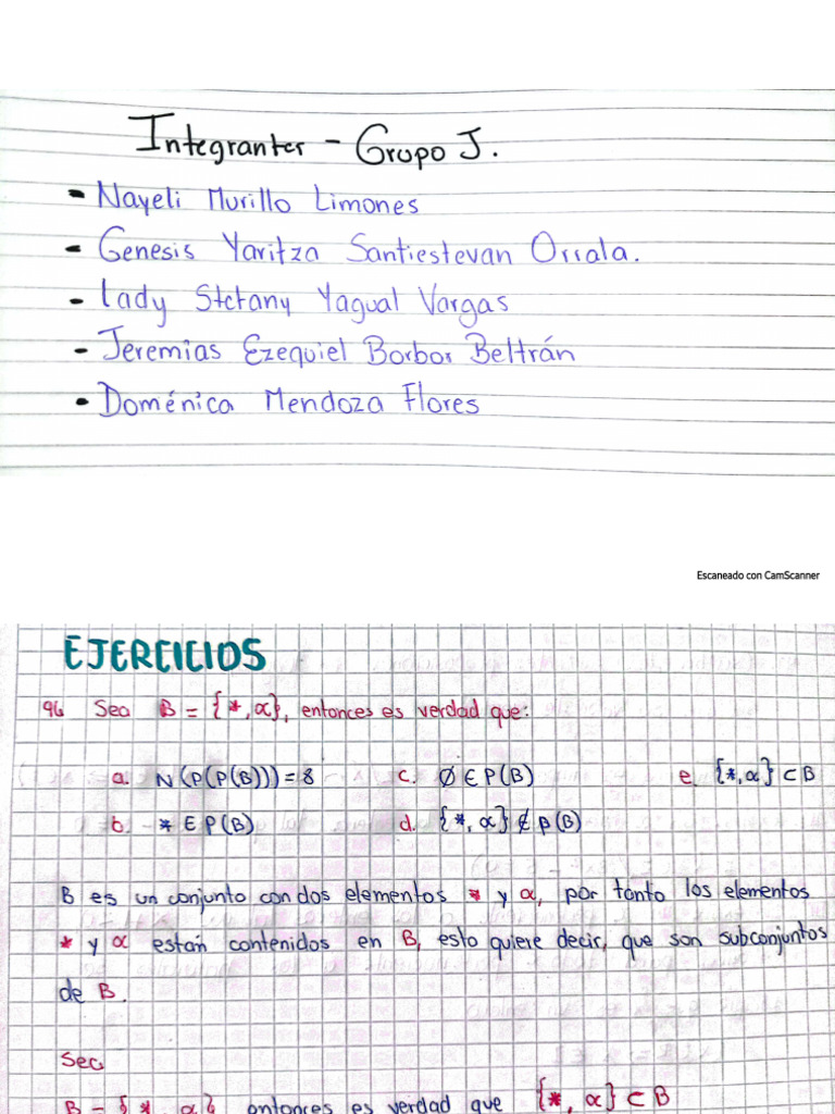 Taller Grupal - Conjuntos | PDF