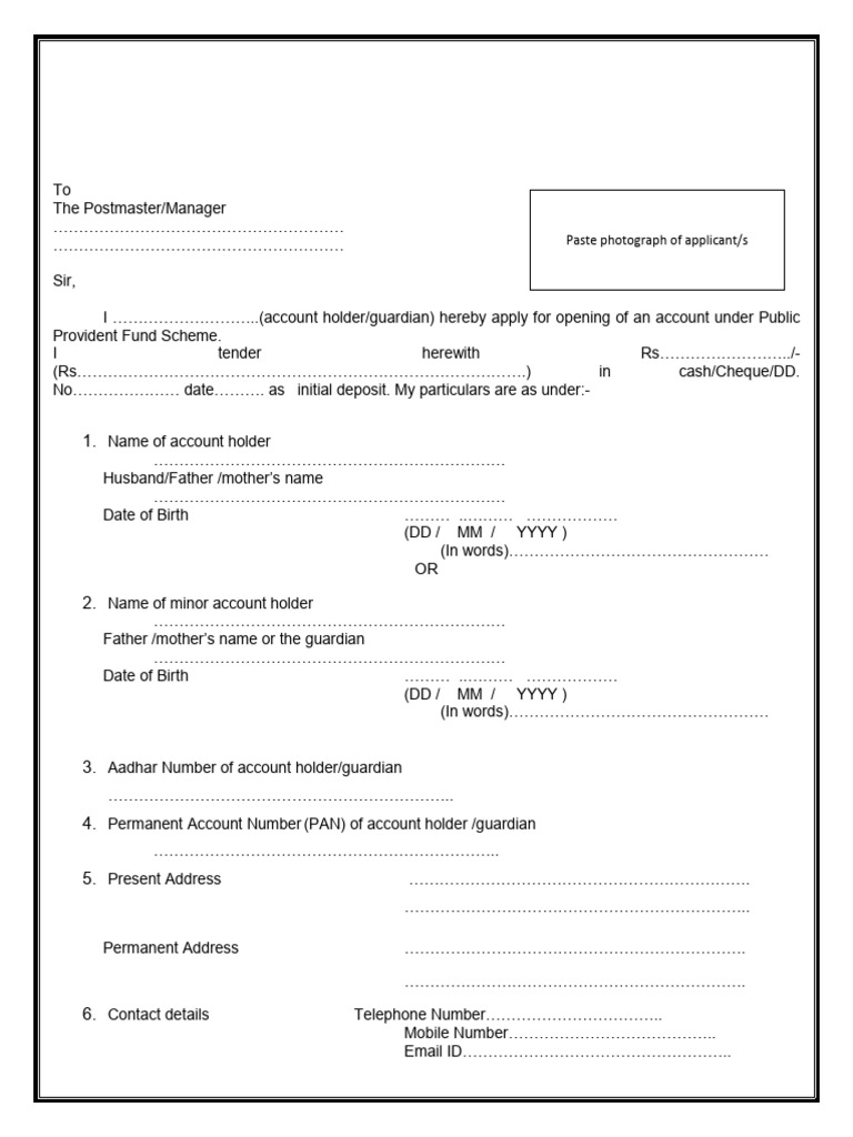 PPF All Forms 09 08 | PDF