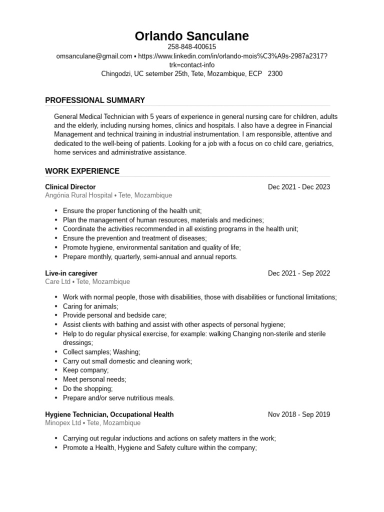 Canadian CV (2) | PDF