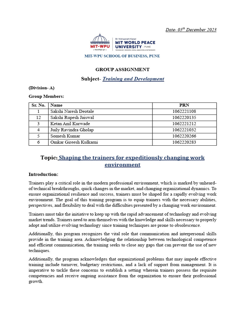 GROUP NO.18 2nd Assignment | PDF