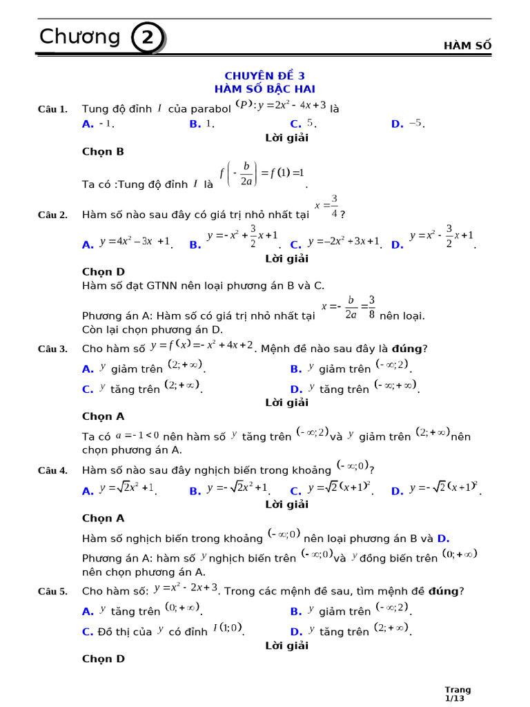 DS - C2 - Ham So Bac Hai | PDF