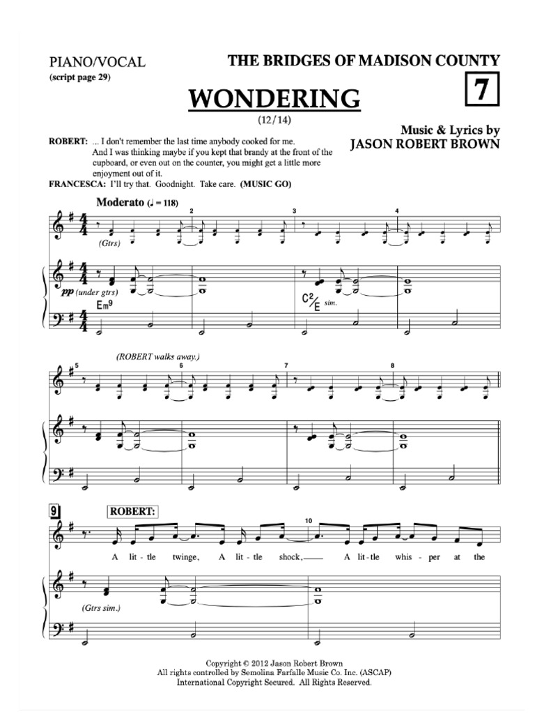 Wondering (Sheet Music) | PDF