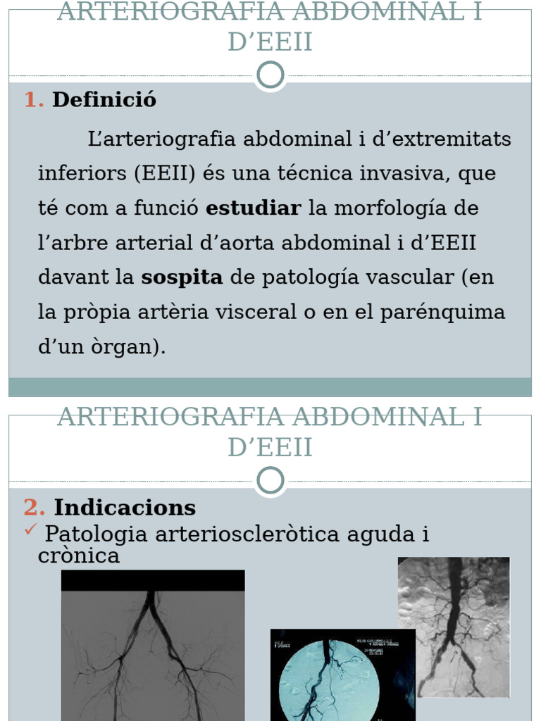 ESTUDI Dâ EEII + AORTOGRAMA ABDOMINAL | PDF