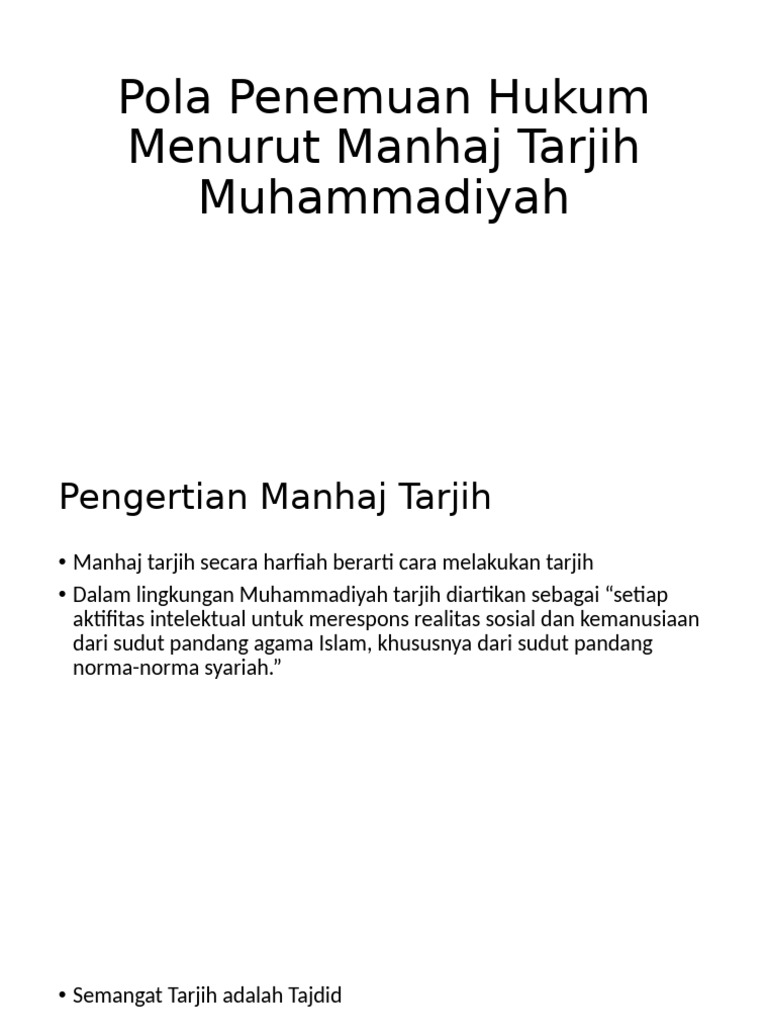 Tarjih | PDF