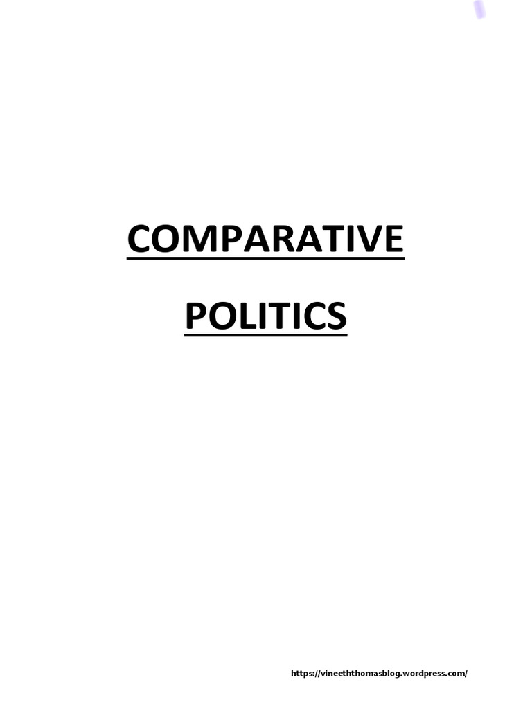 Comparative Politics One Liner | PDF
