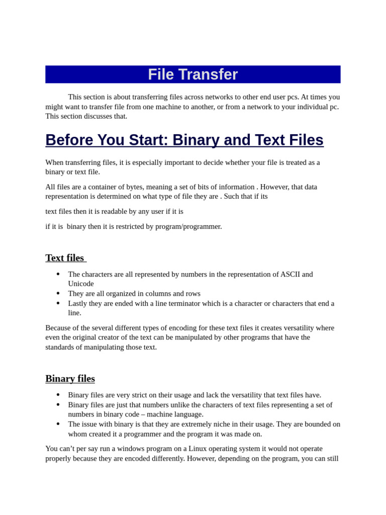 File Transfer) | PDF