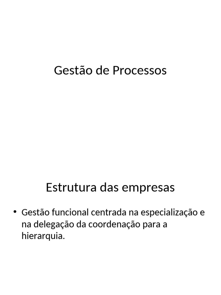 Gestão de Processos | PDF