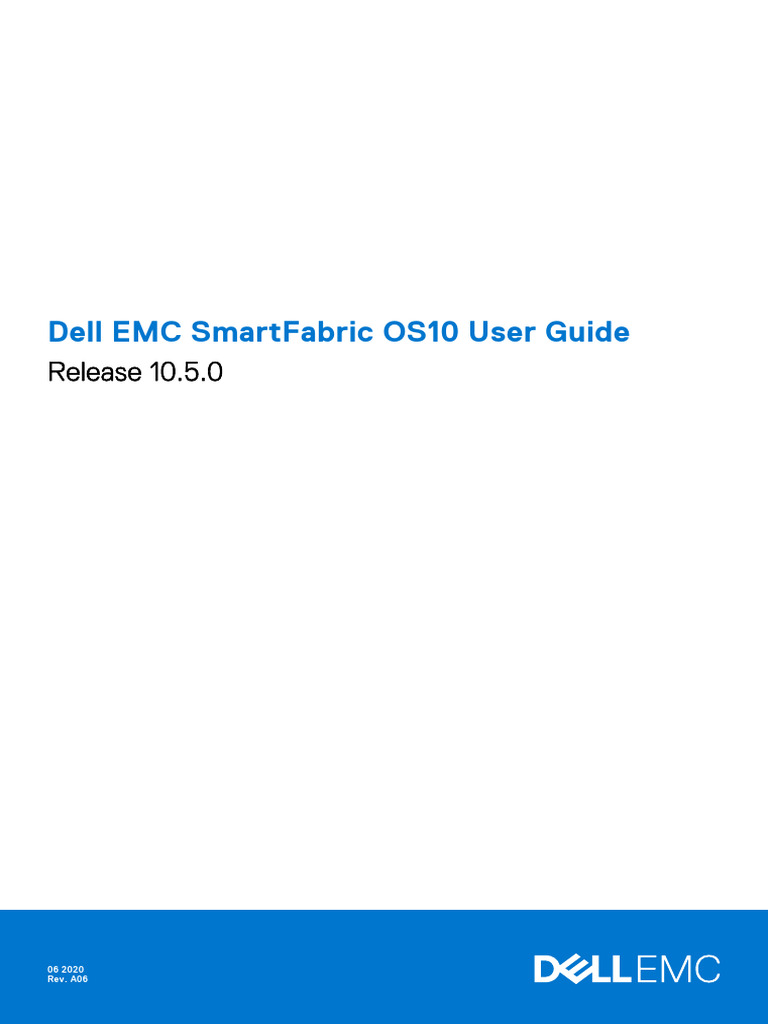 Dell Emc Smartfabric Os10 - Users Guide10 - en Us | PDF