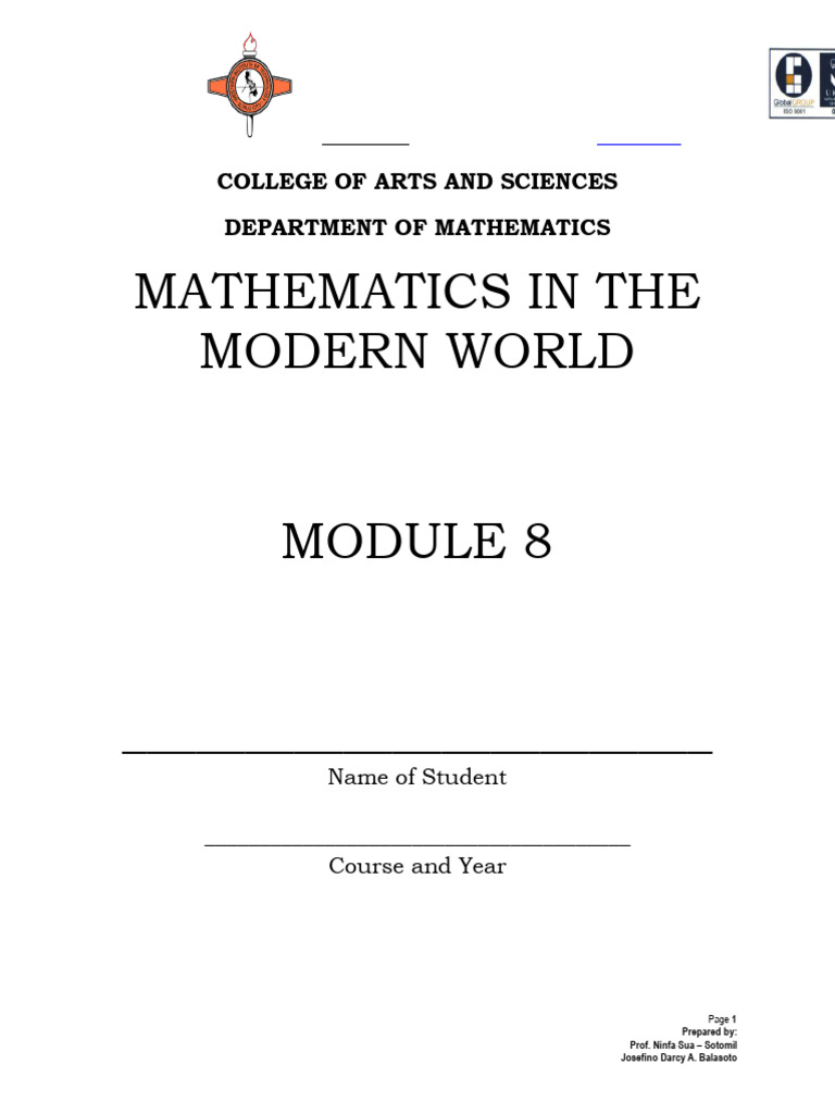 Math 1 Module 8 Pdf