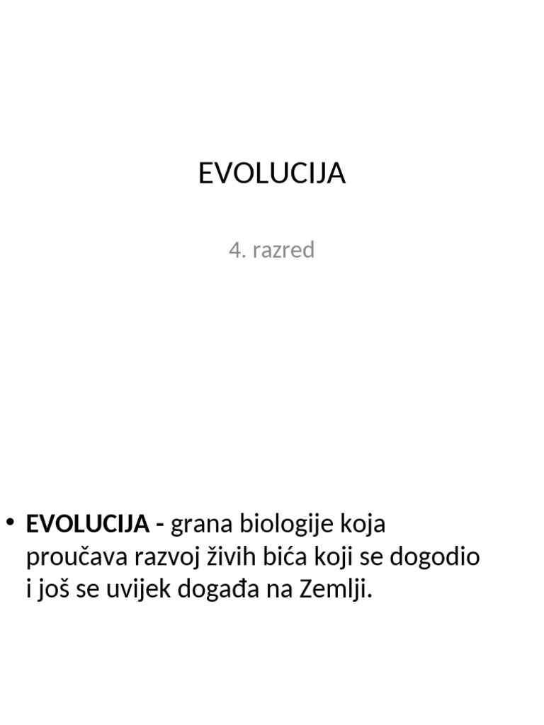 Kemijska I Biološka Evolucija | PDF