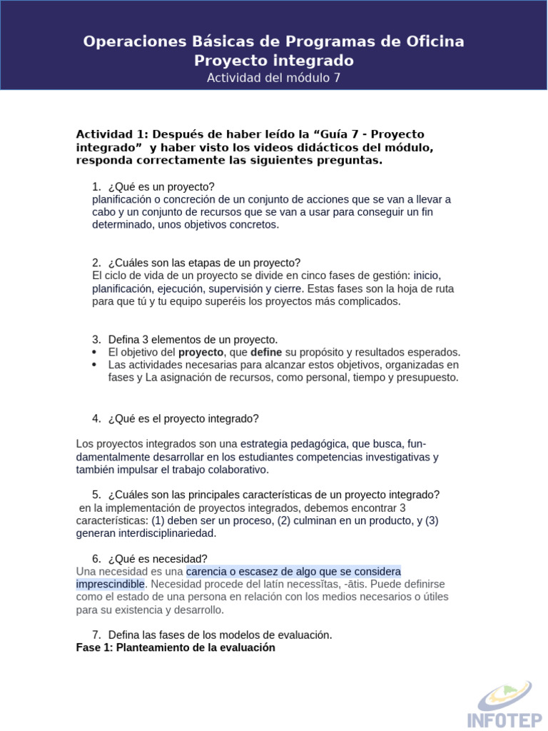 Actividad - Modulo 7 Terminada - Docx Yu | PDF