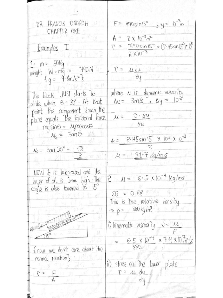 MEG 222, Chapter 1, Solutions | PDF