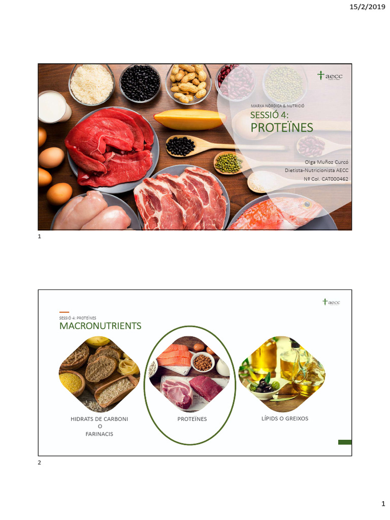 Sessió4 Proteïnes | PDF